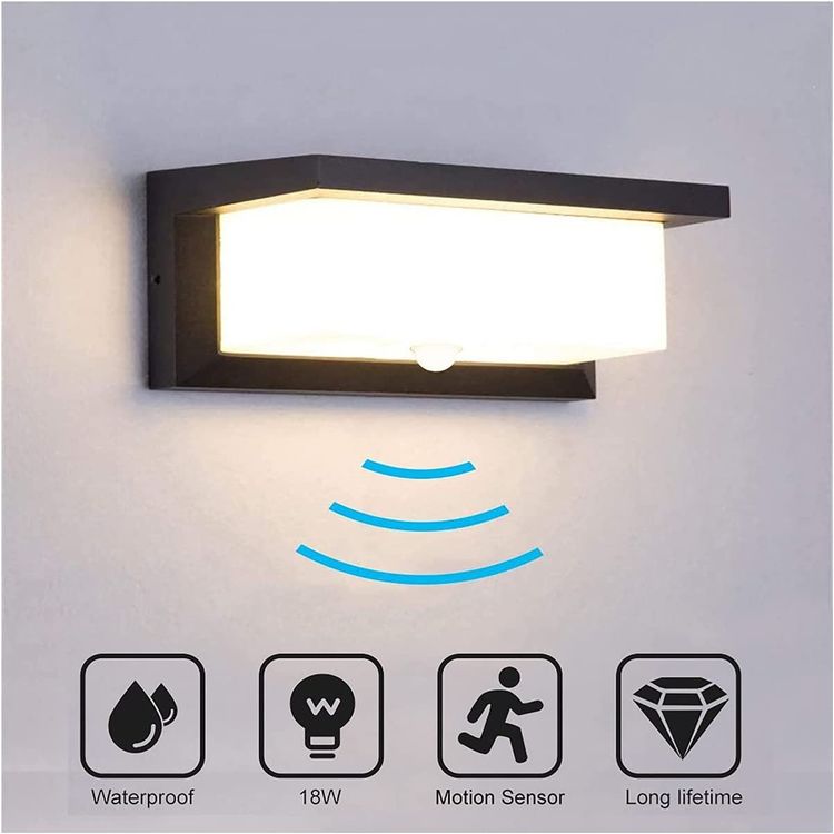 18W LED Aussenlampe mit Bewegungsmelder Wasserdicht IP65 (Neu und originalverpackt) in Herisau ...