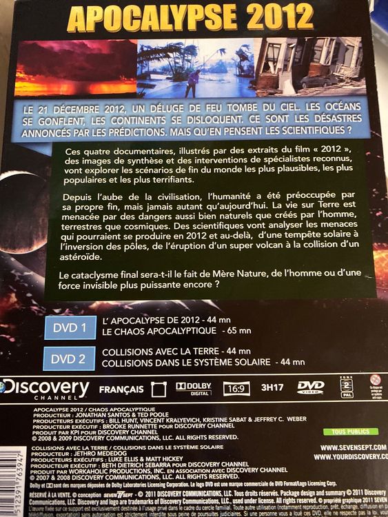 APOCALYPSE 2012 - 2 DVD | Kaufen auf Ricardo