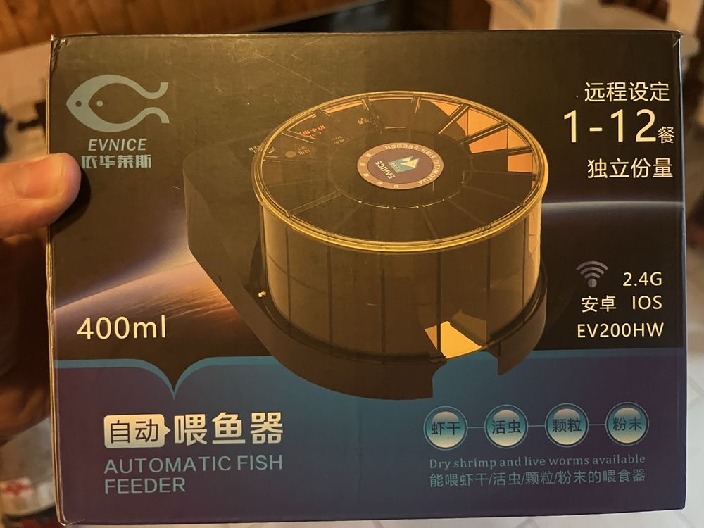 EVNICE Automatic Fish Feeder - 400ml Aquarium🐟 (Gebraucht) in Forel ...