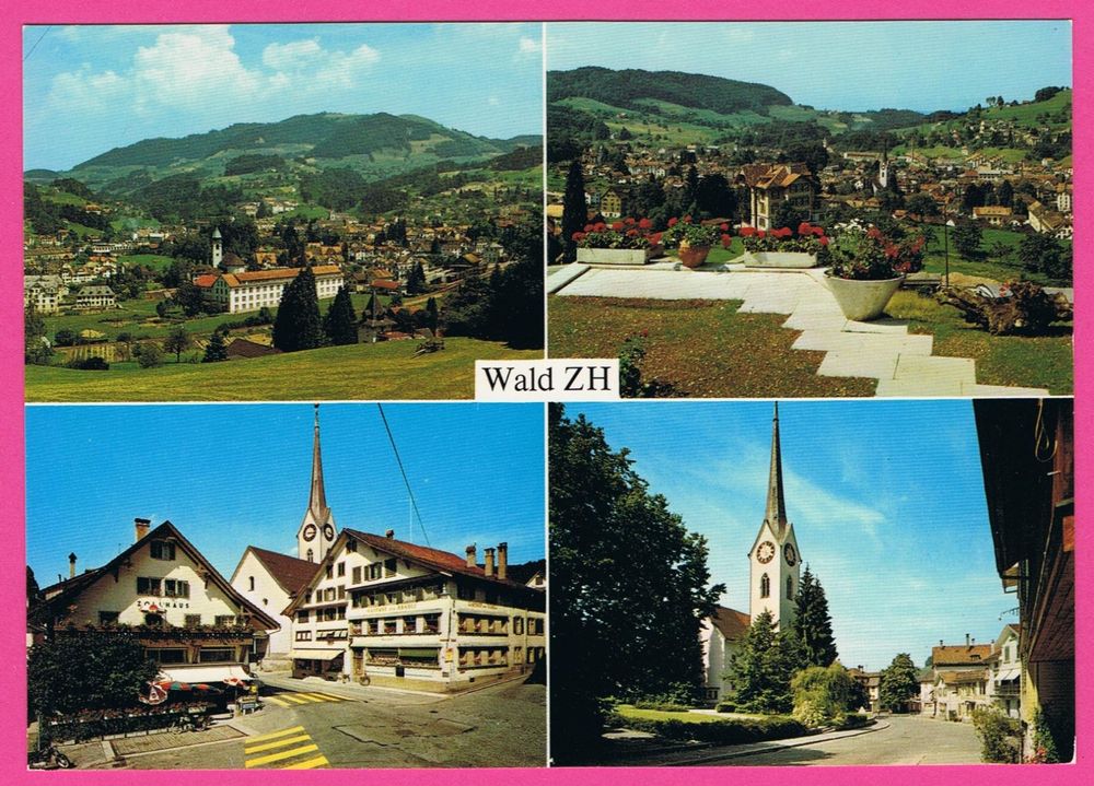 Wald ZH 4-Bild Karte (Gebraucht) in Einsiedeln für CHF 1 – mit Lieferung auf Ricardo kaufen