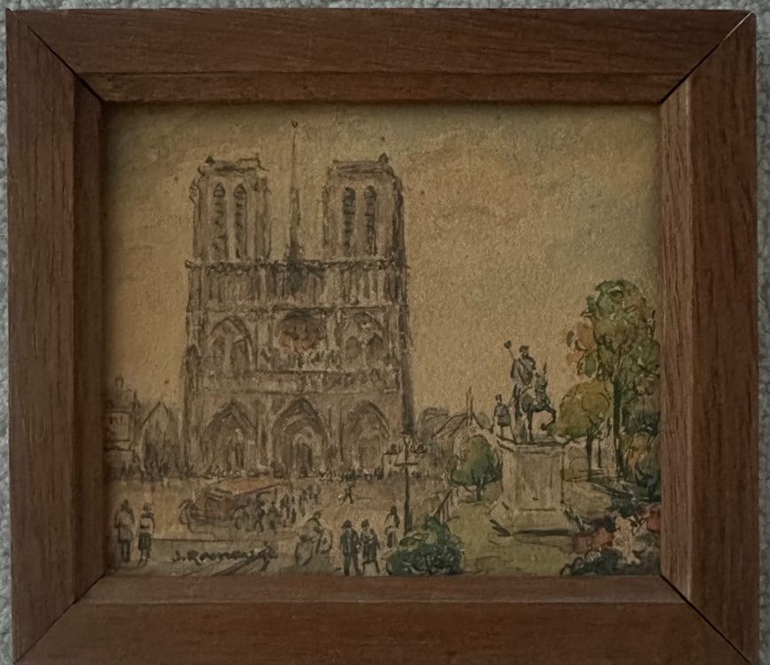 Paris Szene Aquarell Unl.Sign (Gebraucht) in Root für CHF 5 – mit Lieferung auf Ricardo kaufen