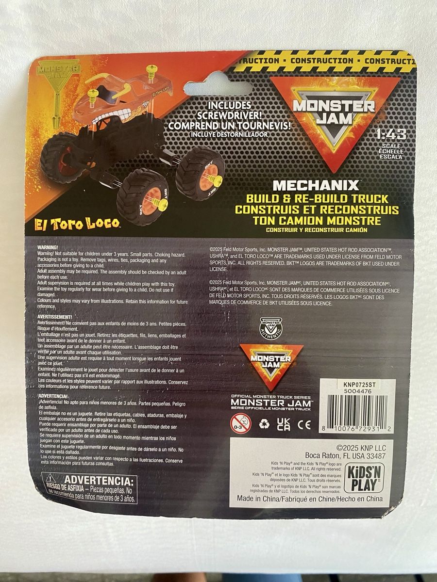 Monster Jam El Toro Loco Truck Kit, Machanix, Bausatz (Neu und ...