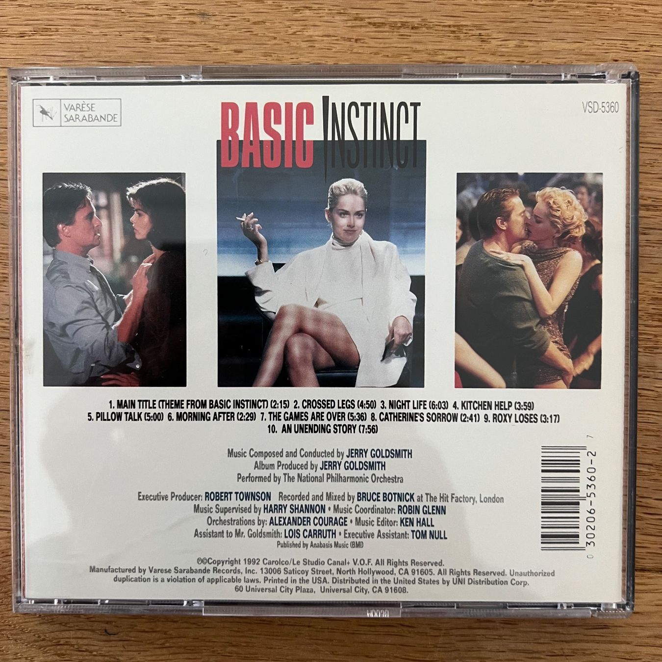 Jerry Goldsmith - Basic Instinct (Soundtrack) / CD 1.US 1992 (Gebraucht ...