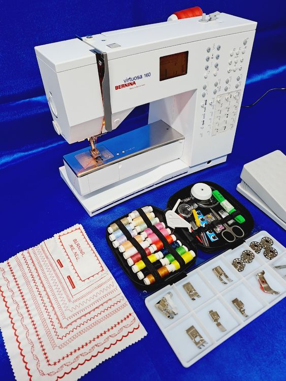 BERNINA VIRTUOSA 160 WIE NEU GARANTIE 3MT FRISCH REVIDIERT (Gebraucht ...