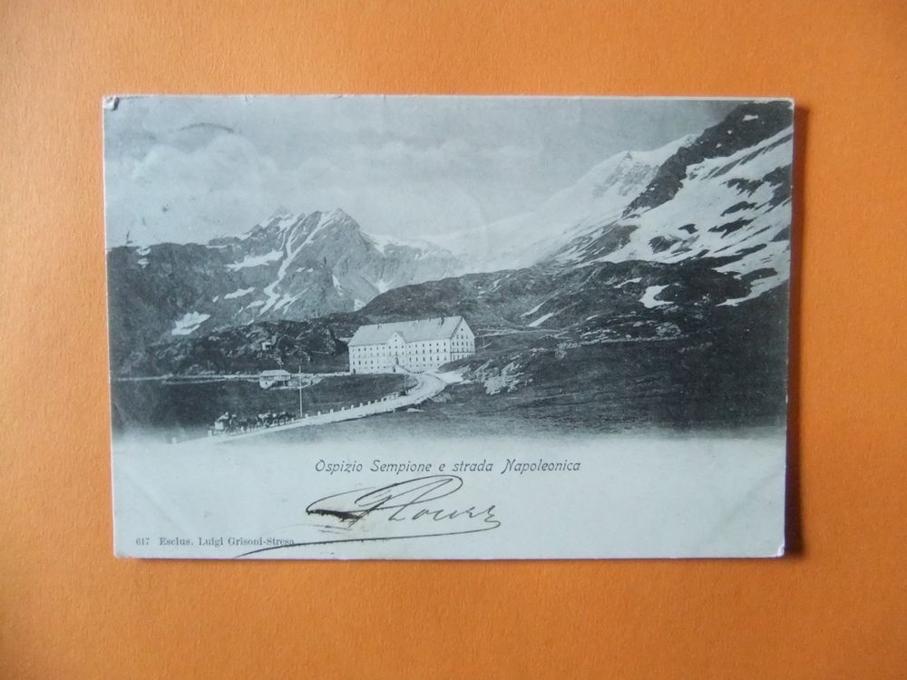 Simplon Hospiz Ospizio Sempione mit Postkutsche Stabstempel (Gebraucht) in St. Niklaus VS für ...