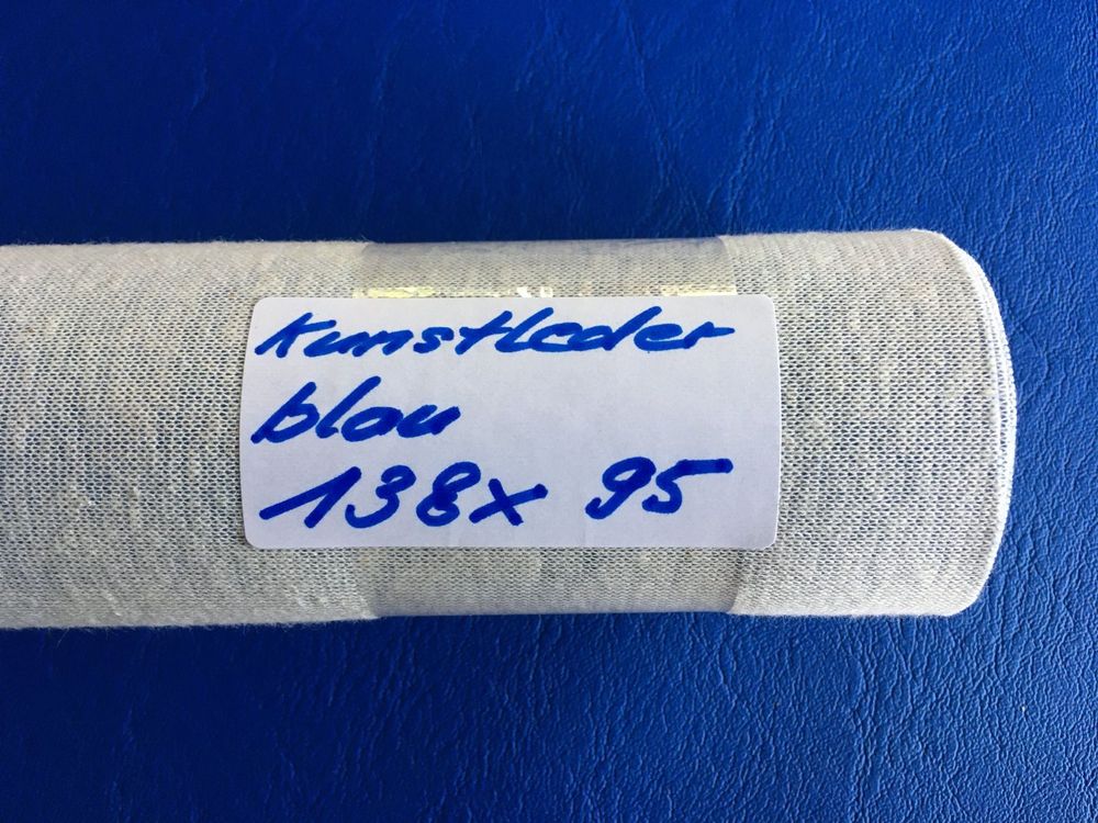 KUNSTLEDER / MERCEDES NARBUNG BLAU 138cm X 95cm (Neu und ...