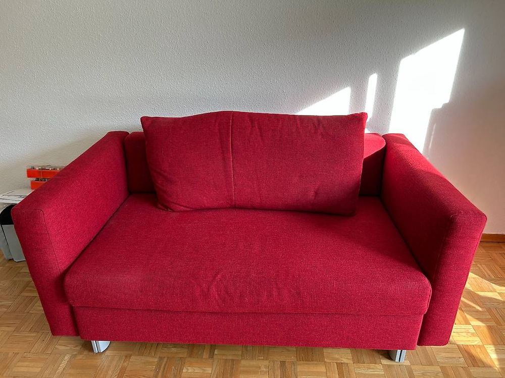 2er Sofa rot | Kaufen auf Ricardo