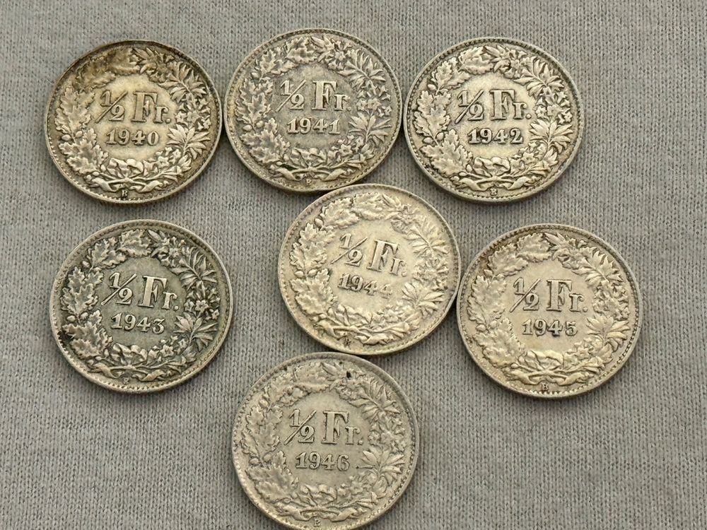 7 x 1/2 Fr. Ab 1940 Bis 1946 Nr (20/2) | Kaufen auf Ricardo