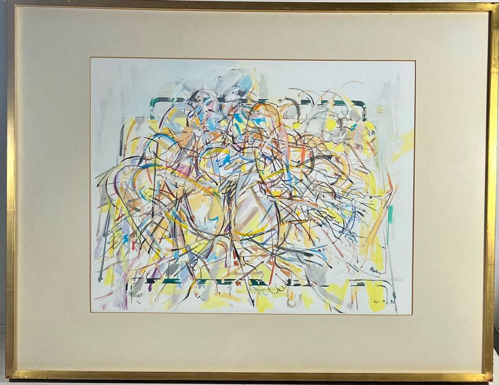 Werner Meyer (1943) Grosse Abstrakte Gemälde (Gebraucht) in Root für CHF 44 – mit Lieferung auf ...