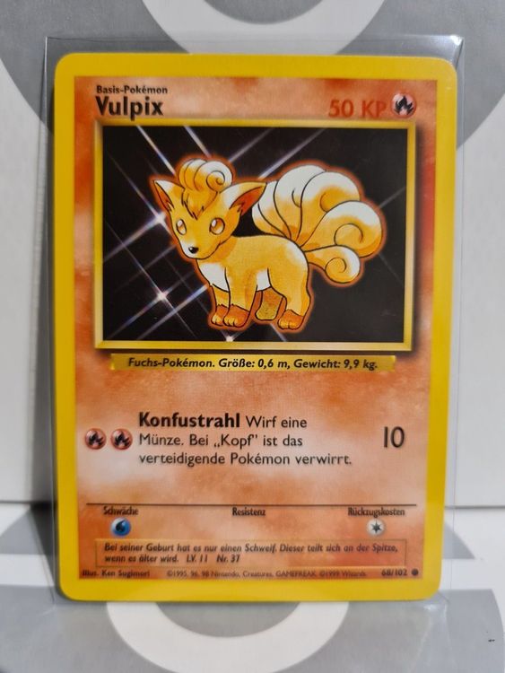 VULPIX BASE SET POKEMON KARTE 1999 (Gebraucht) in Uerzlikon für CHF 1 ...