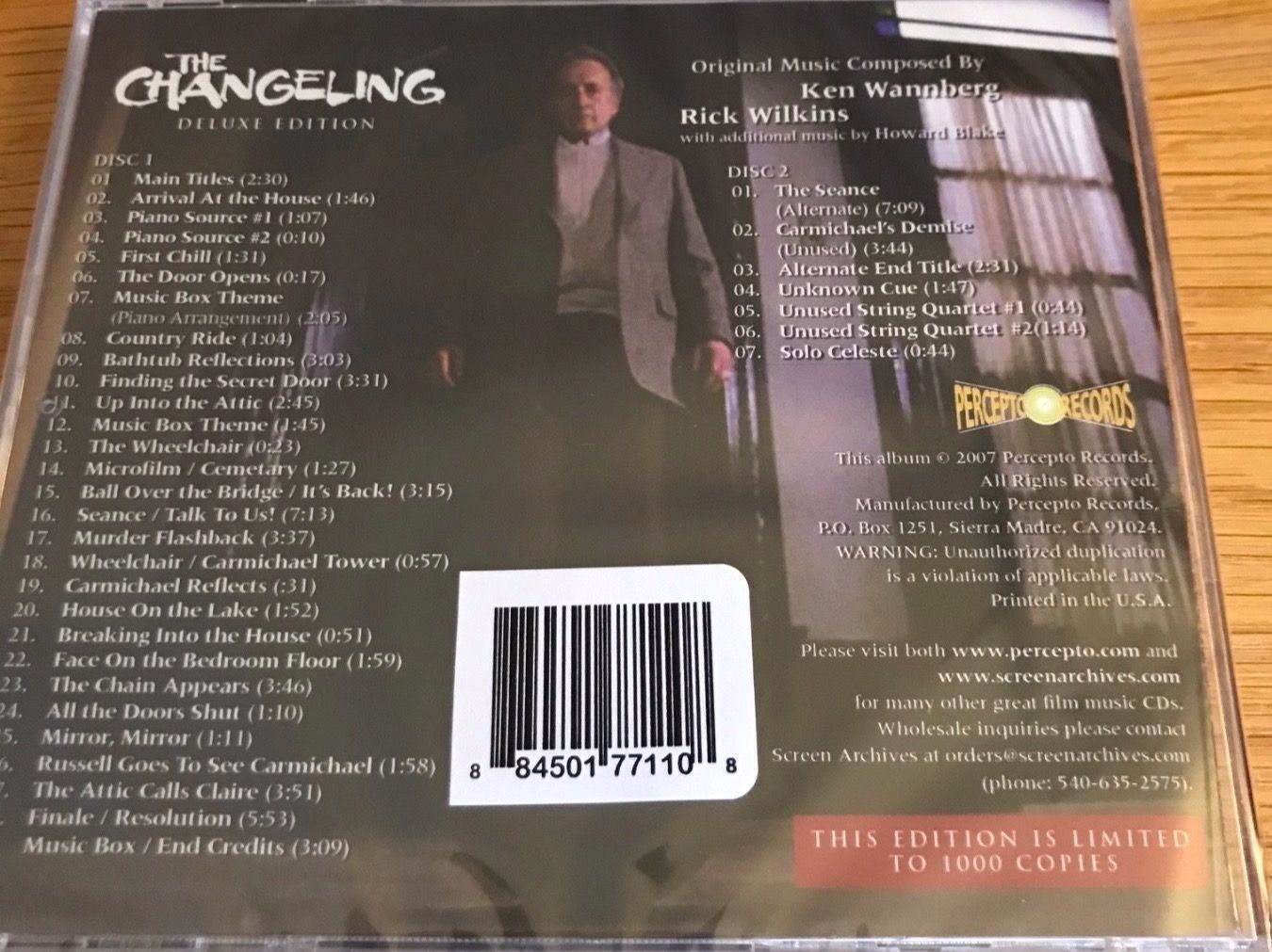 The Changeling - L'enfant du diable (OST, Soundtrack, 2 CD) (Neu und ...