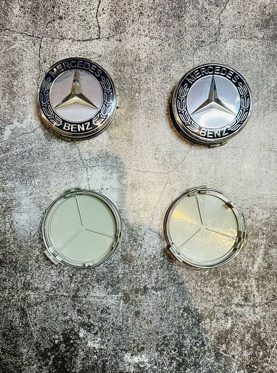 Mercedes 75mm Nabendeckel Radnaben Felgendeckel Dunkelblau | Kaufen auf ...