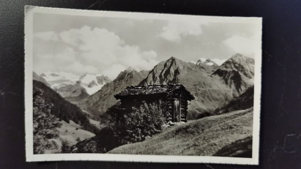 Alte AK, Klosters Rüti und Silvrettagruppe gelaufen ( (Gebraucht) in Kaiseraugst für CHF 4 – mit ...