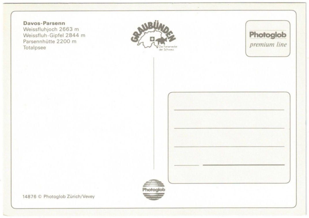 Davos - 4 Bild AK Parsenn (Gebraucht) in Binningen für CHF 1 – mit ...