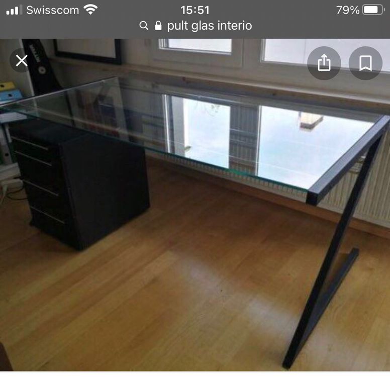 Pult Metall Glas Interio | Kaufen auf Ricardo