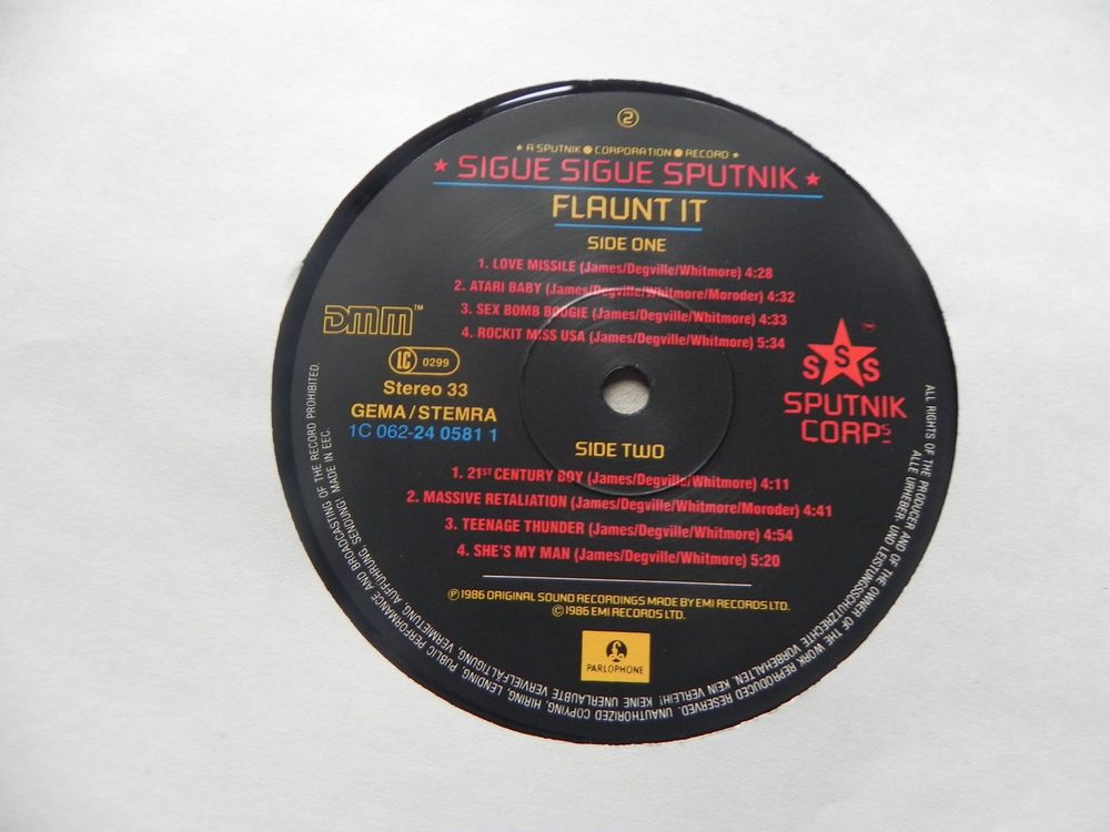 LP Engl. New Wave Synth Pop Band Sigue Sigue Sputnik 1986 (Gebraucht) in Siebnen für CHF 12 ...