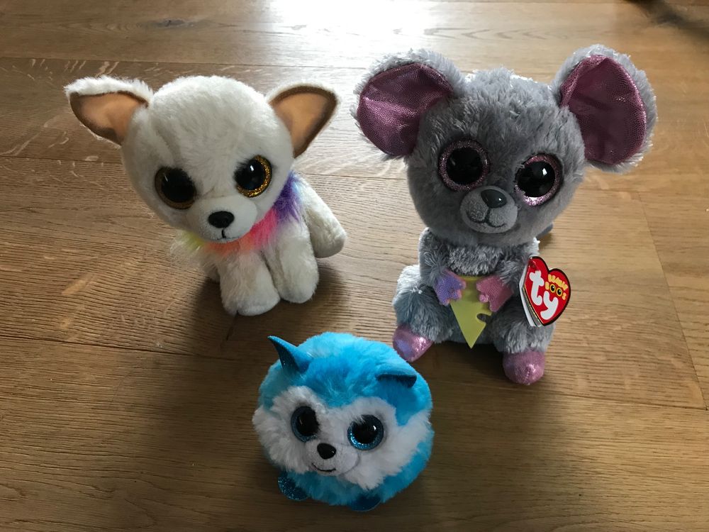 3-er Set Ty Tiere: Maus, Hund und Fuchs (Gebraucht) in Buochs für CHF 1 ...