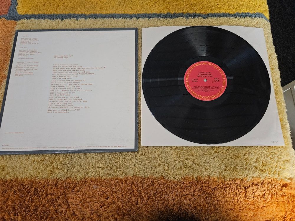 Johnny Cash & Tennessee 3 Schallpl. Lp - One piece at a Time (Neuf ...