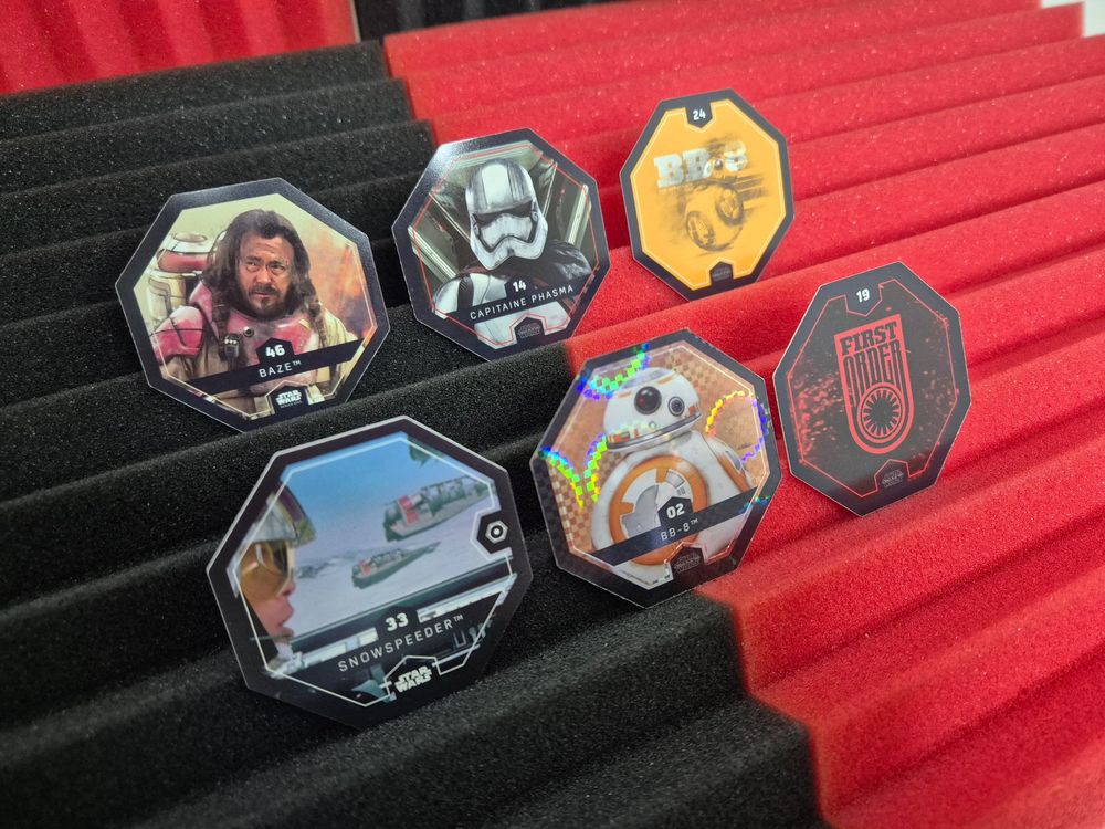 Star Wars The Force Awakens Lot 6 Octagonal cards Lucasfilm | Kaufen ...