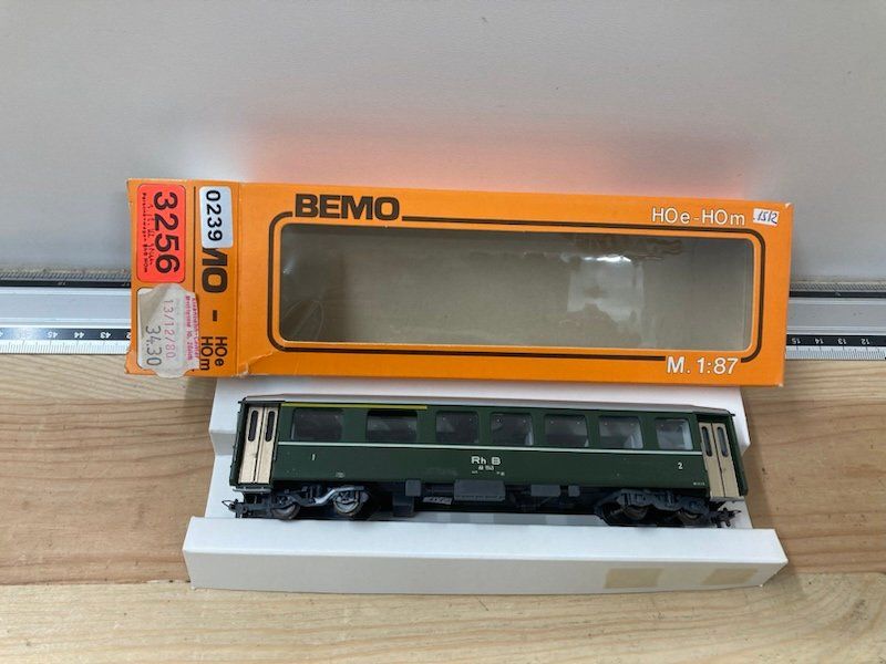 Bemo H0m 3256 Personenwagen 1./2. Kl RhB AB 1545 altes Logo (Neu ...