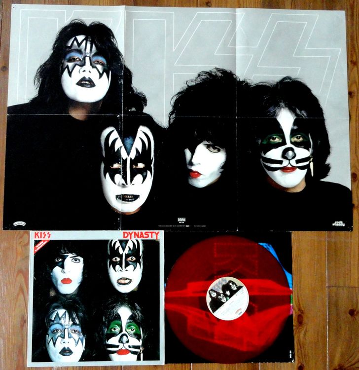 LP KISS dynasty 1979 HARDROCK red Vinyl und grosses Poster | Kaufen auf ...