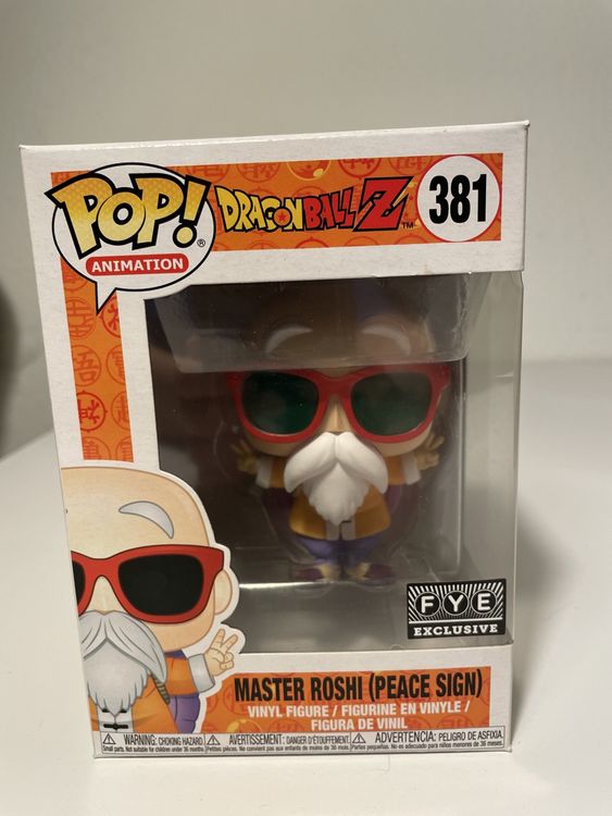 Funko Pop Master Rossi (Peace Sign) 381 Dragonballz (Neu und ...