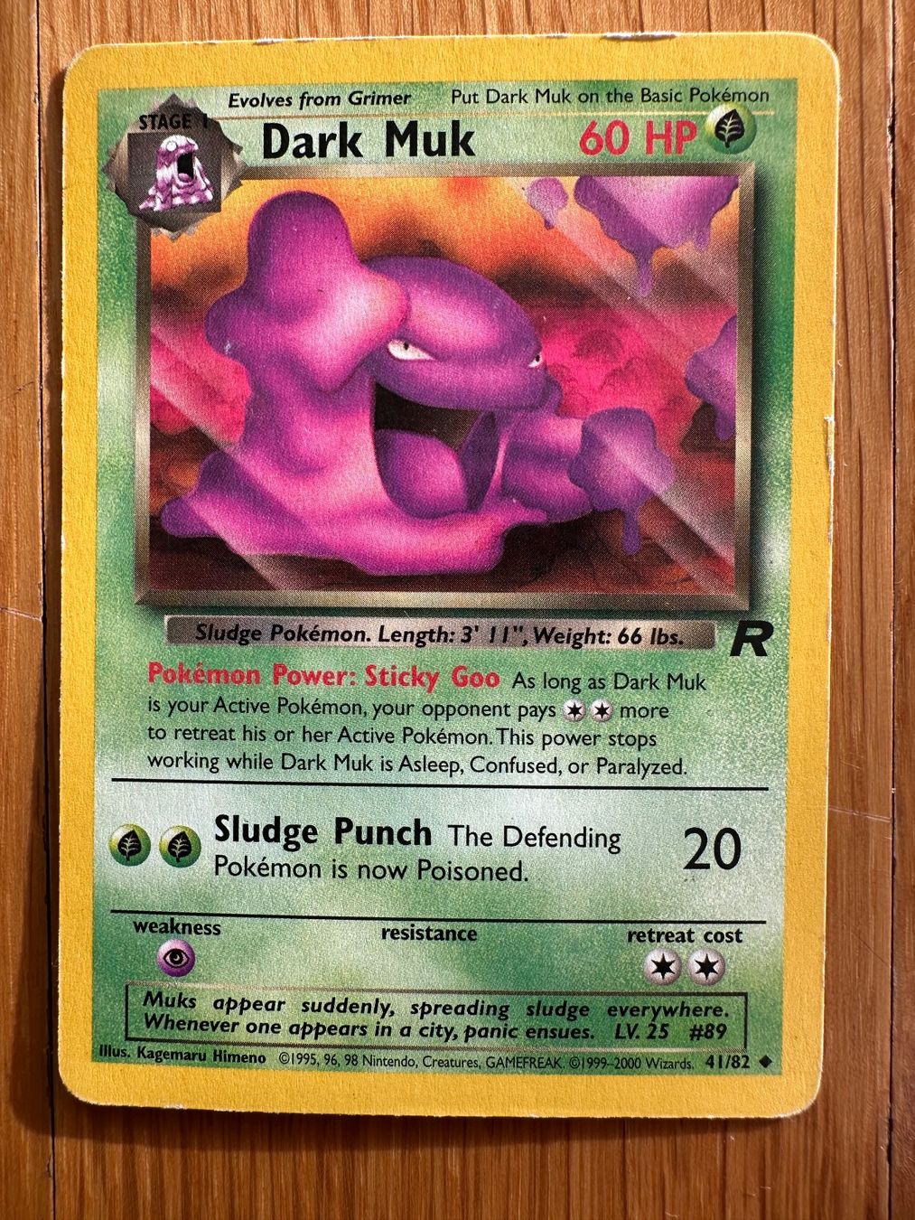 Dark Muk Team Rocket 41/82 English Version Pokemon 1999 (Gebraucht) in ...