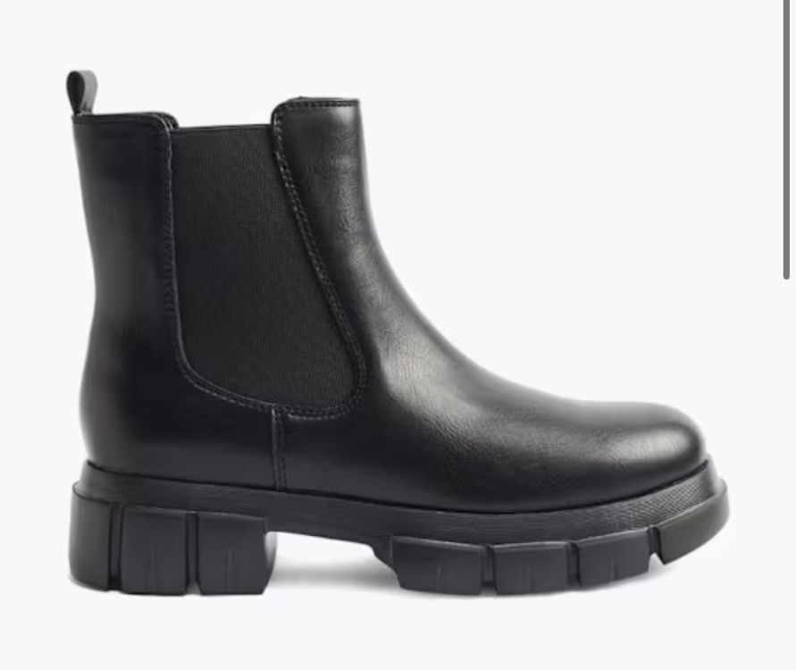 Schwarze Chelsea Boots mit Plateausohle, (Neu (gemäss Beschreibung)) in ...