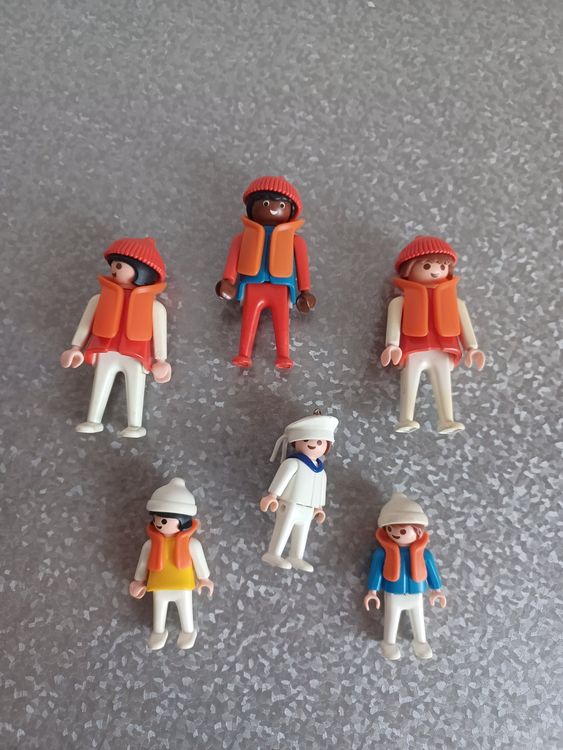 6 Playmobil Geobra 1974/81 Figuren mit Rettungsweste. Ab1.- | Kaufen auf Ricardo