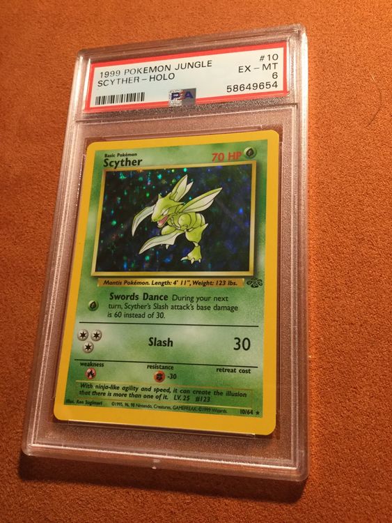 Scyther Holo, Pokemon Jungle (1999), PSA 6 | Kaufen auf Ricardo