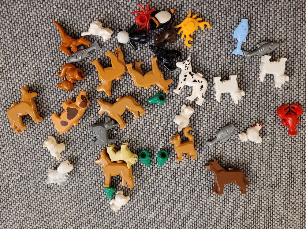 Lego Basic Minifiguren Tiere (Gebraucht) in Buttikon SZ für CHF 23 – mit Lieferung auf Ricardo ...