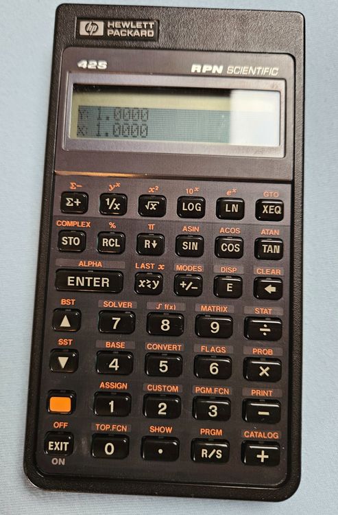 HP 42S Taschenrechner / RPN Wissenschaftlischer Rechner (Gebraucht) in ...