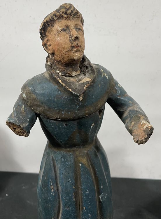 Antike Heilige Barock geschnitzte Holz Skulptur | Kaufen auf Ricardo