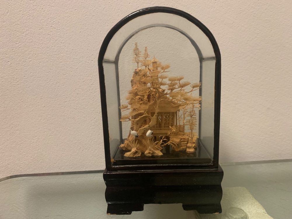 Chinesische Holz Filigrane im Glas Vintage (Gebraucht) in Regensdorf ...