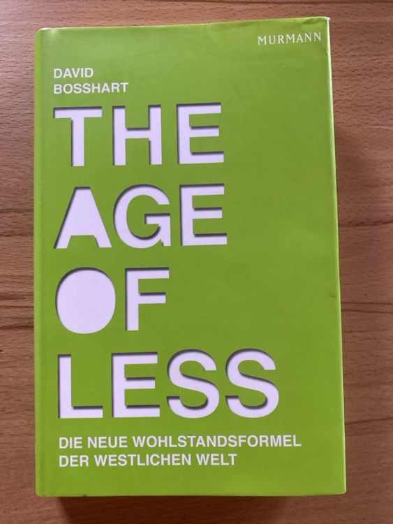 📕the age if less von David Bosshart, Buch (Gebraucht) in Pfäffikon SZ ...