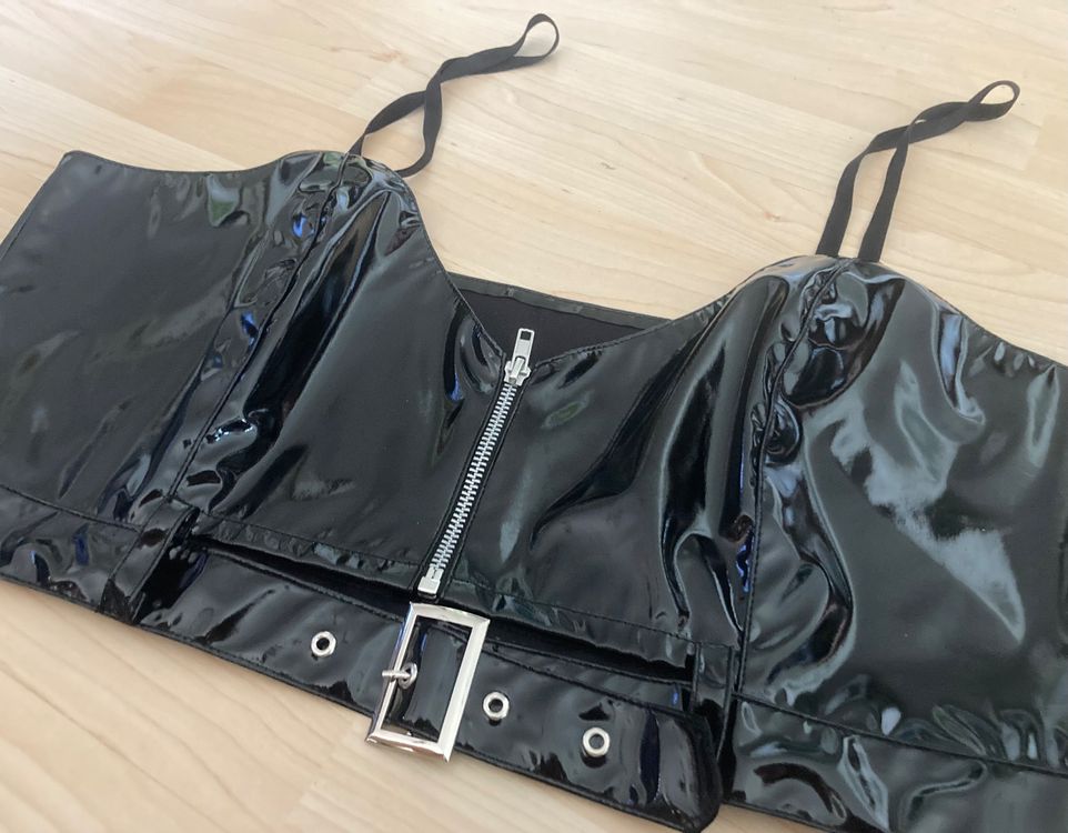 Sexy Damen "Black Level" Lack Top (NEU) (Neu und originalverpackt) in ...