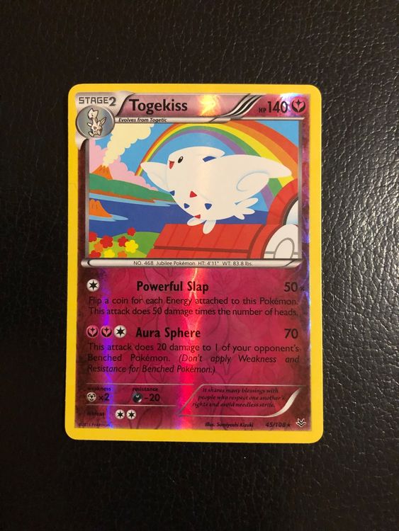 XY: Roaring Skies Togekiss rare reverse 45/108 Ab 1 (Gebraucht) in Paradiso für CHF 1 – mit ...