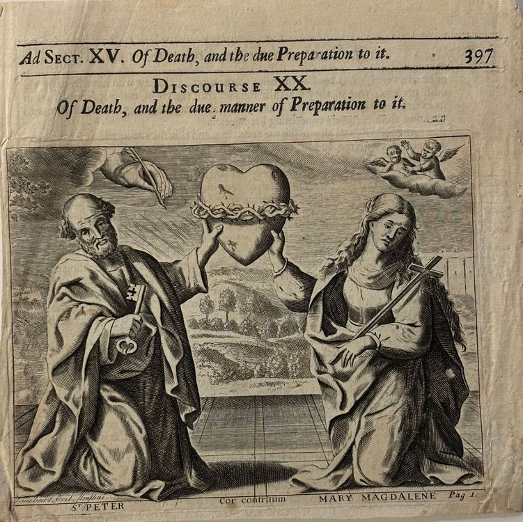 Orig. Kupferstich um 1750 - Petrus & Maria Magdalena (Gebraucht) in Frauenfeld für CHF 29 – mit ...