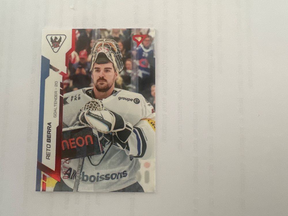 SportZoo serie 1 Card Base Reto Berra 09/20 NLA HCFG (Neu und ...