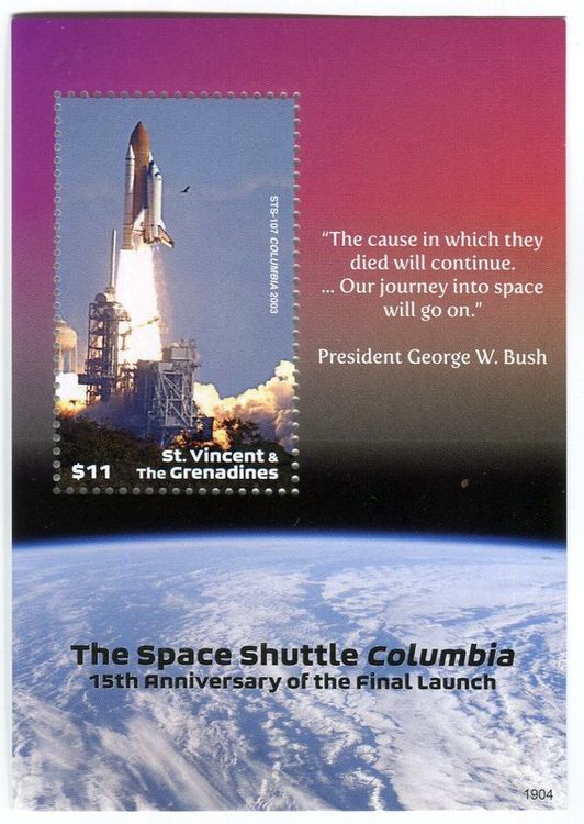 Block "Space Shuttle Columbia". St. Vincent | Kaufen auf Ricardo