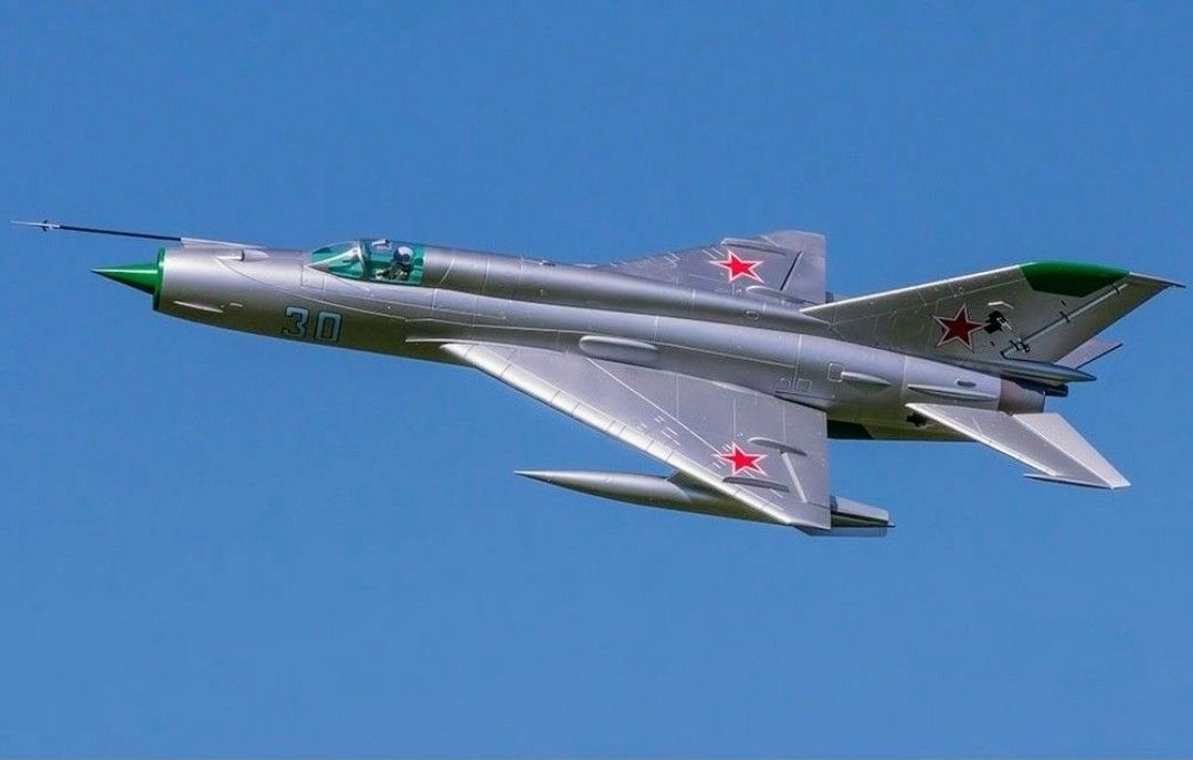 Mig-21 - silber, 80mm EDF, Spw 800mm PNP, Freewing (Neu und ...