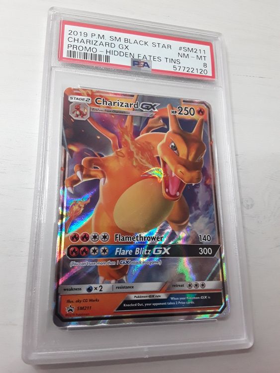Pokemon Hidden Fates Promo Charizard GX SM211 2019 PSA 8 | Kaufen auf ...