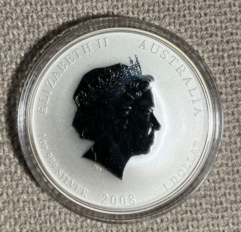 Silbermünze Lunar II Maus 2008 - 1 Unze Silber / Feinsilber (Neu und ...