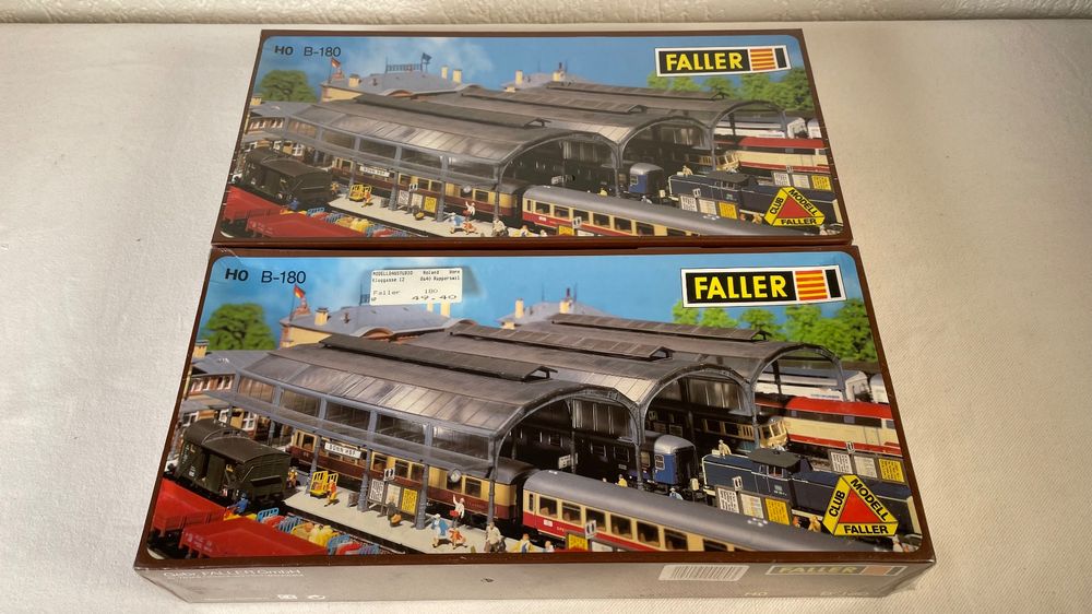 Faller B-180/B-183 - 2 x Bahnhofshalle mit Beleuchtung - NEU (Neu und ...