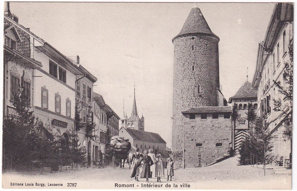 Romont - intérieur de la ville 1912 (Gebraucht) in Cormoret für CHF 4.5 ...