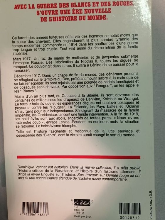 Les blancs et les rouges histoire de la guerre civile Russe | Kaufen ...