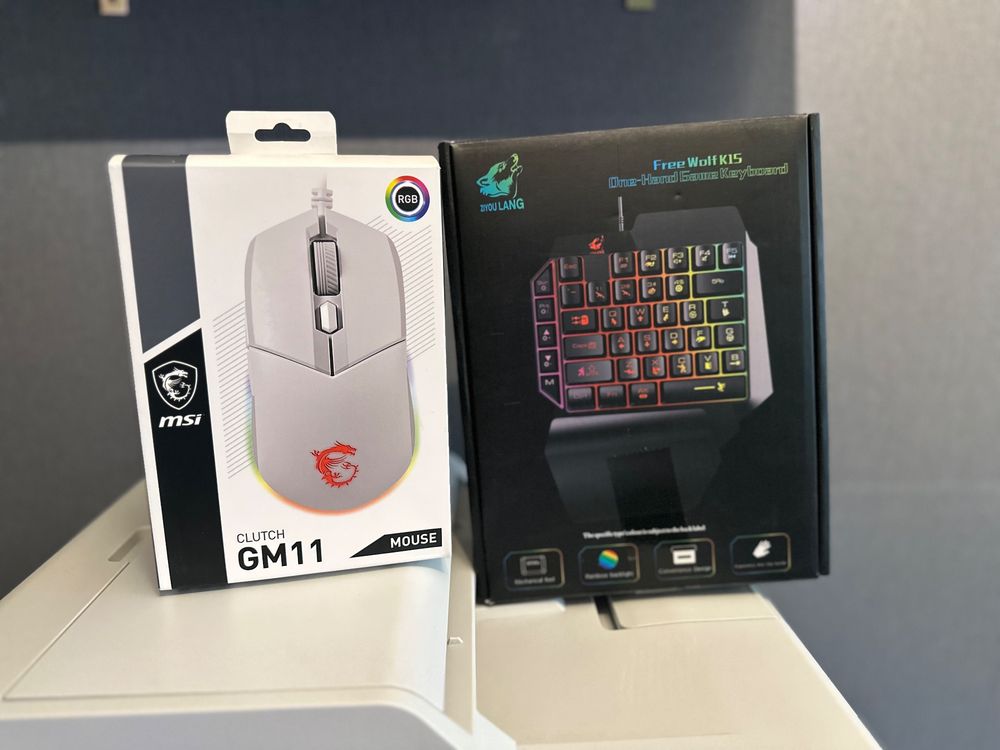 Ein Hand Tastatur - MSI Gaming Maus (Neu (gemäss Beschreibung)) in ...