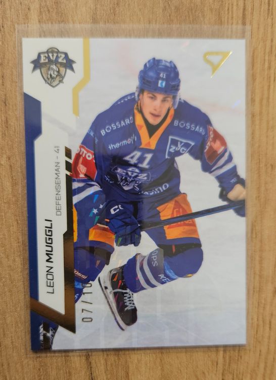 SportZoo National League - EV Zug: Leon Muggli Gold /10 (Neu (gemäss ...