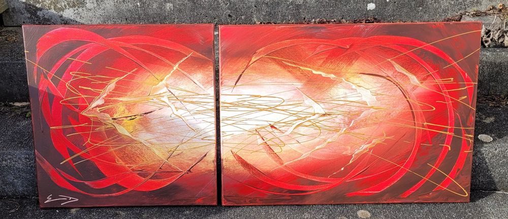 abstrakte Malerei Gemälde, Etienne Donnay: "Dagusto " (Gebraucht) in Stüsslingen für CHF 375 ...