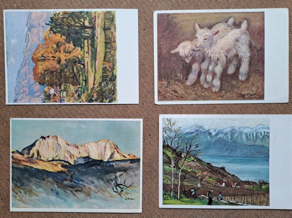 4 schöne uralte Karten Pro Infirmis 1941 - 1949 gelaufen (Gebraucht) in Ostermundigen für CHF 2 ...